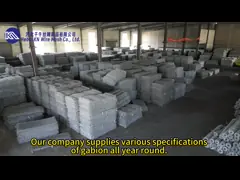 Sistema de caixa de gabião revestido com PVC confiável para controle de erosão de pilares e encontros de pontes, malha de 8x10cm, 2x1x1m