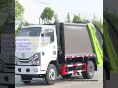 China Dongfeng 4x2 6 Cbm Compression Trash Truck Waste Collection Garbage Compactor Truck for sale