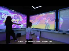 Interactive Mech Warrior Game Multiple Players Interactive Projector Game System