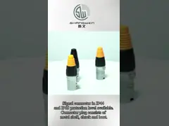 Outdoor IP65 Cable Connection Kit with Waterproof Ethernet RJ45 Male Signal Connector for Connectors in Harsh Weather Conditions