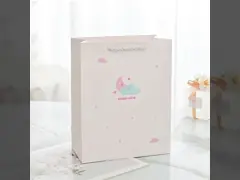 China Good Luck Gift Bags Pastel Student Party Favors Twine Handle Carriers Birthday Celebration Paper Bags for sale