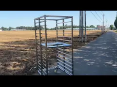 China Restaurant Folding Bakery Trolly 40 Layers Bread Cooling Trolley for sale