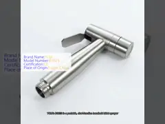 Portable dual-function handheld bidet sprayer set for bathroom and toilet use