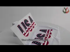 Anti Sublimation Matte Logo Heat Transfer Fabric Labels For Work Wear