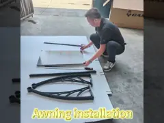 China 600mm 800mm Polycarbonate Window Awning with 99% UV Protection and Class 12 Wind Resistance for sale