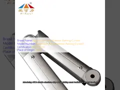 China New A06 Curved Arm Awning - I-Beam Style, Widened, Baked White Painted Aluminum Arm Box Assembly Kit for sale