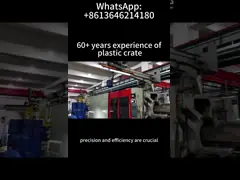 Collapsible Plastic Storage Crate for Recycled Warehouse PP Folded Size 600*400*77mm