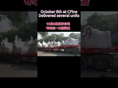 Delivery of large trucks on October 8th