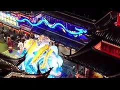 High End Handcrafted Dragon Sculpture Festive Lantern For Outdoor