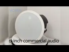 China 40W Commercial Ceiling Speaker 6 Inch Coaxial Speaker Unit Iron PA Speaker for sale