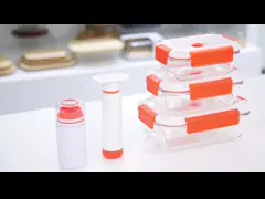 IKOO vacuum glass food container with pump