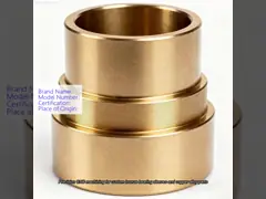 Precision CNC Machining China Bronze Bearing Sleeve Custom Copper Alloy Parts CNC Machining Services