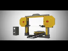 360° 회전 작업대와 11kw 주 모터를 갖춘 5축 CNC 다이아몬드 와이어 쏘 머신, 고정밀 석재 절단용