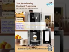 Protocolo del MDB Máquina automática de café de leche fresca CE