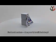 Hot Melt Adhesive Printed Silicone Clothing Labels Customized Twill Back