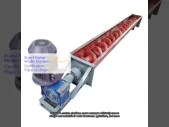 custom Shaftless Screw Conveyor Screw Feeding Machine Sludge Conveying Equipment  for Water