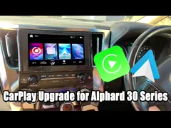알파드 30 시리즈 벨파이어 토요타용 무선 Apple CarPlay/Android Auto 업그레이드 모듈, FM 라디오, 에어컨, 미러링, 카메라 지원