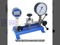 XY-6/60 Pressure Gauge Calibrator with 60 MPa Test Pressure Capability and Vacuum Testing Capability