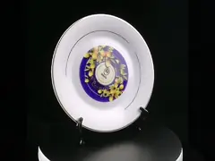 China Coated White Sublimation Ceramic Plates With Gold Trim Blanks for sale