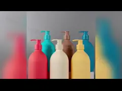 China Brown Plastic Reusable Shampoo Containers Empty 500ml With Press Pump for sale