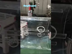 China Factory Sales Fused Silica Quartz Tube Clear Glass Cylinder Heat High Temperature Clear Quartz Tube for sale