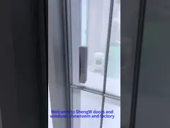 Extremely narrow three sliding doors