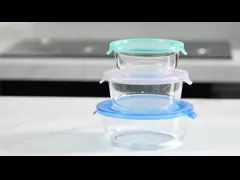 China Borosilicate Glass Lunch Box - Dishwasher Microwave Freezer Oven Safe BPA Free Thermal Shock Resistant (120℃) Glass Meal Prep Container for sale