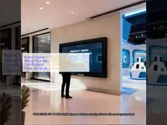 75 Inch 4K UHD & Smart Sync   Wall-Mounted Digital Signage   Scratch-Resistant  Quiet Operation