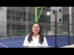 China High-Performance 360° Full-Circle Padel Tennis Court – Safety Tempered Glass Panel Construction for sale