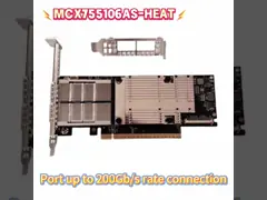Mellanox ConnectX-7 MCX755106AS-HEAT 200 Gb/s Dual-port QSFP112 InfiniBand Network Interface Card