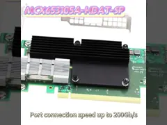 Китай Сетевая карта Mellanox MCX653105A-HDAT ConnectX-6 VPI 200 Гбит/с, однопортовый Ethernet-адаптер с поддержкой 40/56 Гбит/с продается