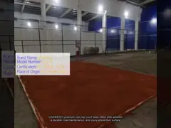 China Experience the Ultimate Premium Red Clay Tennis Court Designed for Professional Play and Tournament-Level Performance with ITF Certification and Durable UV-Resistant Materials for sale