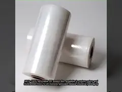 100% Recyclable PE Stretching Film with 300–500 mm Width and 12–35 Microns Thickness for Industrial Packaging