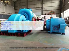 Quiet Water Turbine Generator with 30~50 Years Lifespan and 0.1m3/s to 0.5m3/s Flow Rate for Custom-made or Purchase