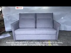China New Design Assemble KD Fabric Cushion Sofa 2 Seater for Apartment Use for sale