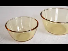 China Amber Color High Borosilicate Glass Casserole with 1400ml-3000ml Capacity and -40℃ to 560℃ Temperature Range for sale