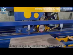 China TCM-LP Automatic Welding Seam Planishing Machine 5800mm x 28kW for Steel Tank Surface Treatment for sale