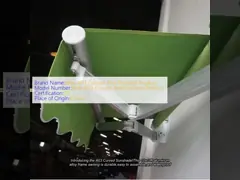 A03 Curved Sunshade Arm Finished Product Aluminum Alloy Frame