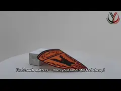 Customised Velcro embossed clothing labels Glossy / Matt Tpu Logo