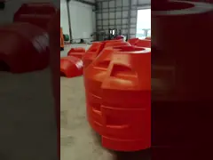 Hot Galvanised Cylinder Shape Corrosion Resistant HDPE Pipe Floater for Marine Applications