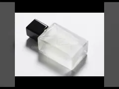 China 50ml Refillable frosted glass perfume bottle Transparent Blow Molding for sale
