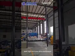AA4C 6M 3T high rise 4 post lift  parking lift auto storage lift to Switzerland auto parking lift