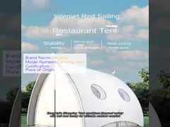 China ZongHai Camping Top Commercial Glamping Tent with Steel Frame, PVC Waterproof Fabric & Fire Proof Certification for sale