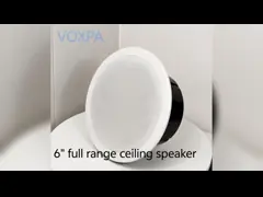 China CL-166A High Fidelity 6 Inch Coaxial Speaker 6W Elegant Ceiling ABS Speaker for sale