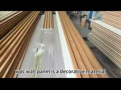 China 100% Raw Material Plastic Wpc Cladding Wall Panel Glossy Surface Exterior Composite Wpc Wall Panel Popular for sale