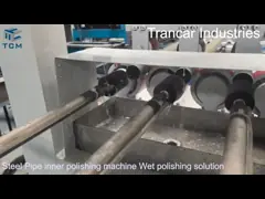 China TCM-NP Automatic Stainless Steel Pipe Polishing Machine for 16-219mm Diameter Tubing with 0.25μm Surface Finish for sale