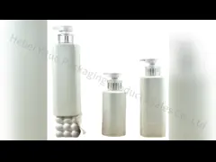 China White Plastic Refillable Shampoo Containers 300ml 500ml 750ml Travel Empty PET Bottles with Press Pump for sale