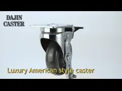 China Factory Direct Sales 65/75mm Wheel Caster 360 Degree Top Plate Mini Swivel Nylon Casters Wheels for sale