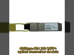 중국 HZTQ40SR4 40GBASE-SR4 QSFP+ 광 수신기, 대역폭 40Gbps 초저연속 <1μs 판매용