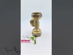 China Equal Threaded Tee Pex Brass Fittings Brass Color Customized Logo Screw Fittings Middle Weight for sale